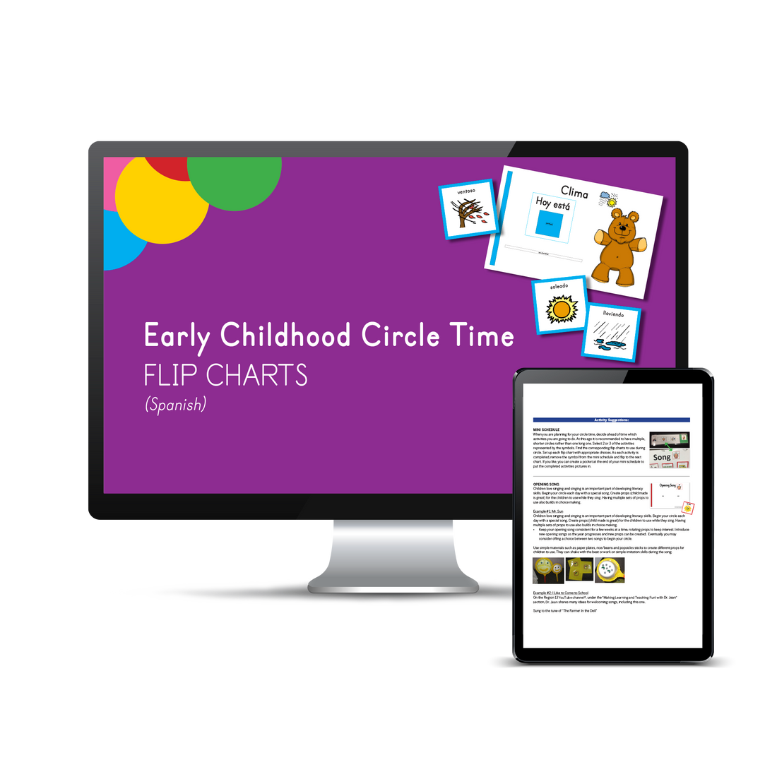 Early Childhood Circle Time Flip Charts - Spanish (Downloadable PDFs ...
